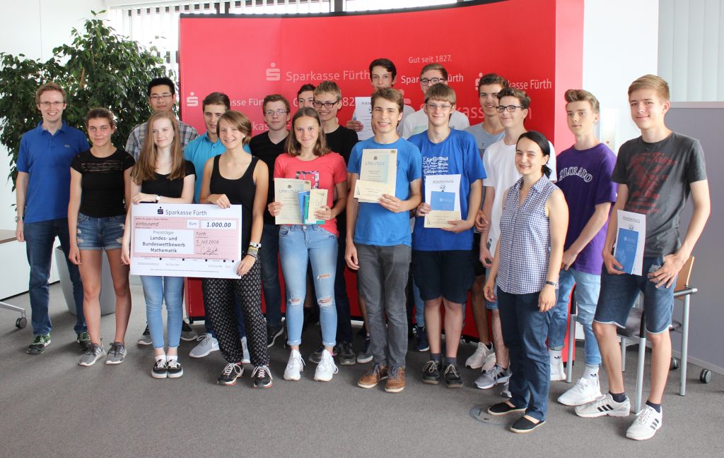 Fürther Sparkasse ehrt junge Mathematiker und Mathematikerinnen